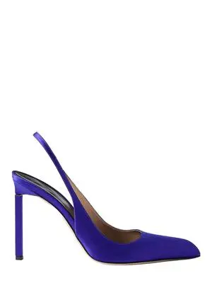 TOM FORD Satin Slingback Pumps - Purple