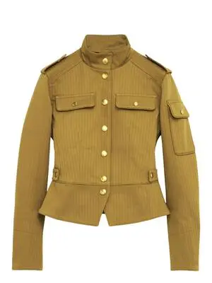 Alexander McQueen Utility Peplum Jacket - Brown