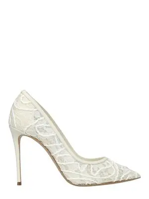 Casadei Lace Julia Pumps - White