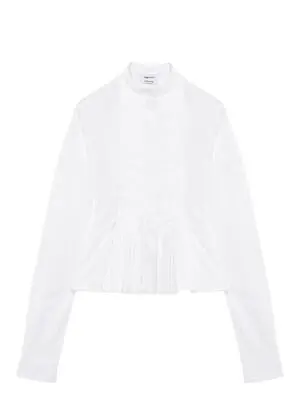 ALEXANDER MCQUEEN Cotton Pleated Blouse