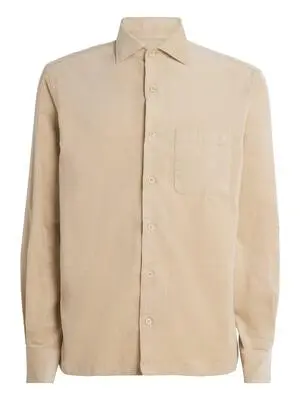 Ralph Lauren Purple Label Cotton Corduroy Shirt - Beige