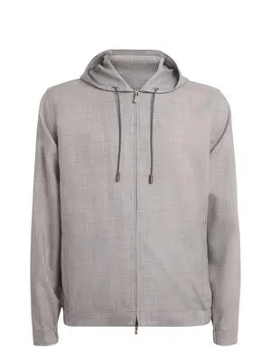 COLOMBO Cashmere Checked Hoodie
