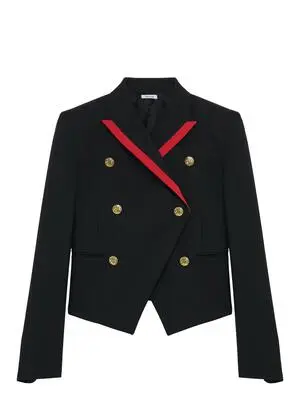 Alexander McQueen Wool Double-breasted Jacket - Black