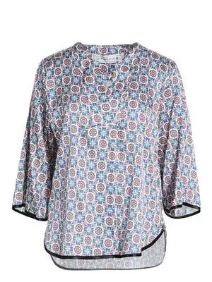 SHIRTAPORTER Floral-print Top - Blue