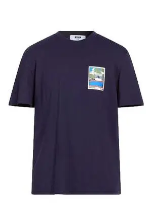 MSGM T-shirt Dark Size Cotton - Purple