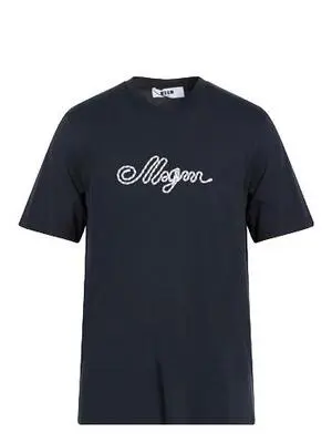 MSGM T-shirt Size Cotton - Navy