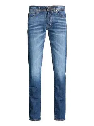 LIU •JO MAN Cotton-blend Skinny Jeans - Blue