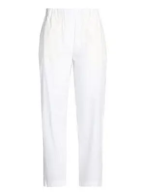 ALYSI Tapered Cotton Pants - White