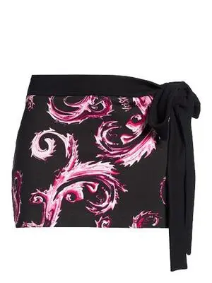 Versace Mini Cotton Skirt - Black