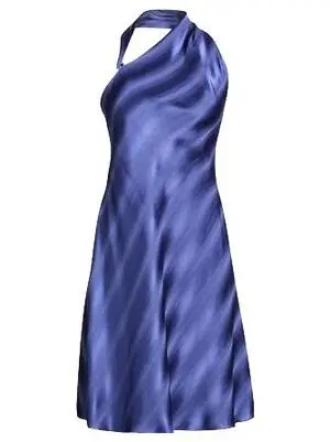 Emporio Armani Midi One-shoulder Dress - Blue