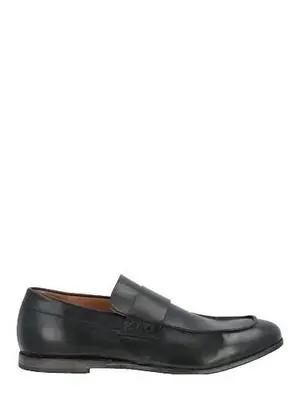 Moma Tan Calfskin Loafers - Black