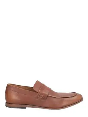 Moma Tan Calfskin Loafers - Brown