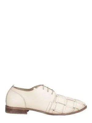 Moma Lace-up Derby Shoes - White