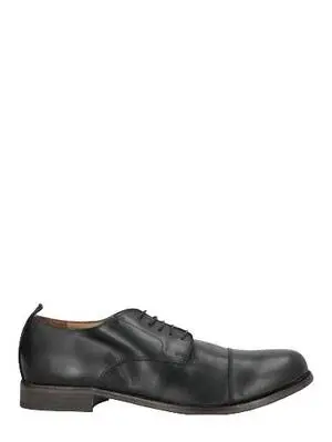 Moma Lace-up Pebbled-leather Derby Shoes - Black