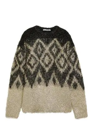 Acne Studios Metallic Thread Jumper - Black