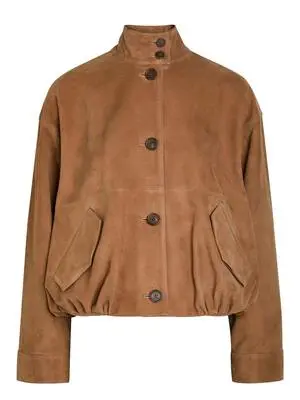Simkhai Marley Suede Jacket - Camel