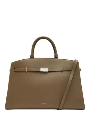 DEMELLIER The Hudson Top Handle Bag Taupe