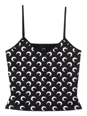 MARINE SERRE Moon-print Top - Black