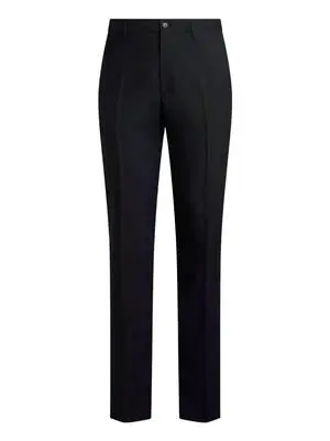 Etro Jacquard Animal-motif Trousers - Black