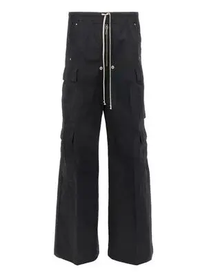 Rick Owens Cotton Cargobelas Trousers - Black