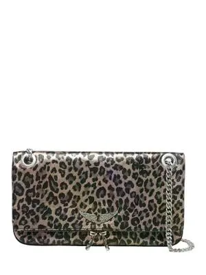 Zadig&Voltaire Animal Print Chain Shoulder Bag - Neutrals