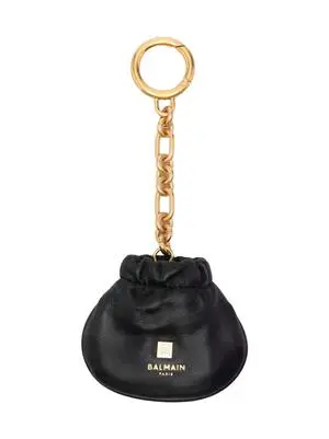 Balmain Chain Pouch Keyring - Black