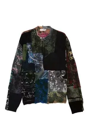 PAURA Utopia Patchwork Sweater - Black