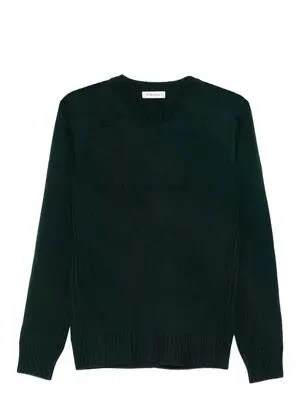 KANGRA Crew-neck Knit Sweater - Green