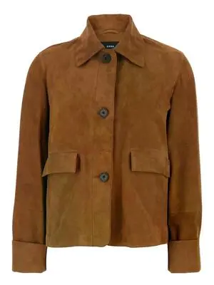 ARMA Pocket Suede Jacket - Brown