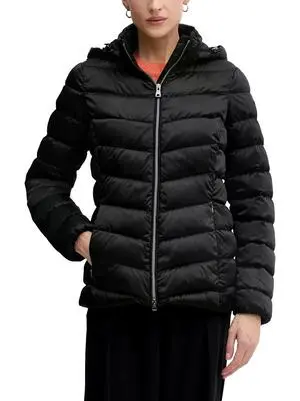 Geox Padded Hooded Jacket - Black