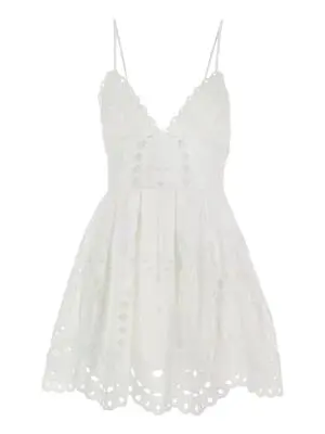 CHARO RUIZ IBIZA Nix Scallop-Trim Eyelet Dress