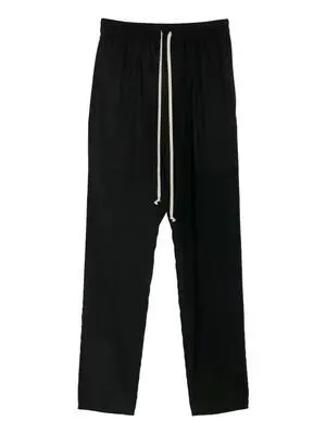 Rick Owens Drawstring Slim Trousers - Black