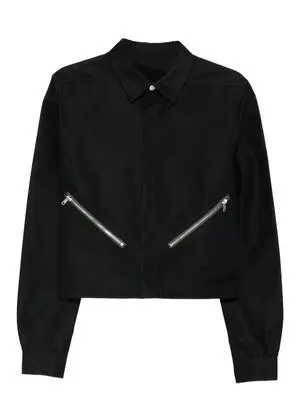 Rick Owens Tour Alice Zip Shirt Jacket - Black