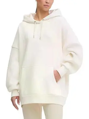 Guess Logo-embroidered Hoodie - Neutrals