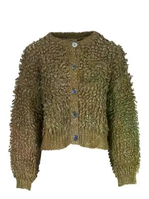 ODEEH Chunky-knit Cardigan - Green