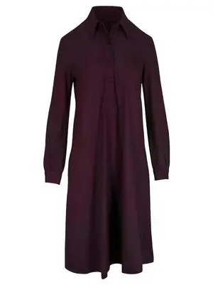 ODEEH Button-front Midi Dress - Purple