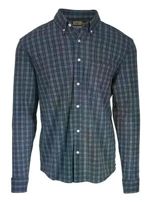 Faherty Brand Button-down Checked Shirt - Blue