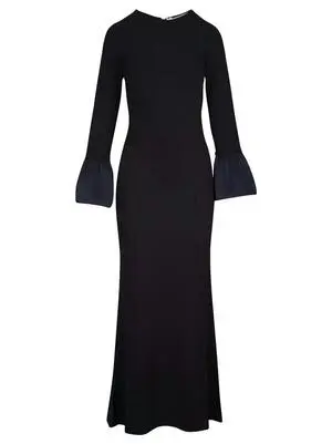 Dorothee Schumacher Bell-sleeve Maxi Dress - Black