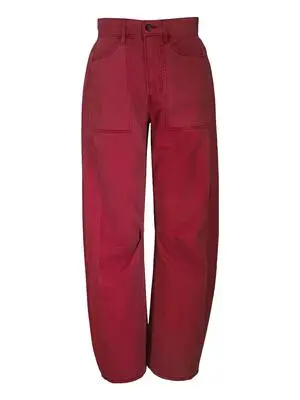 Veronica Beard Patch-pocket Jeans - Red