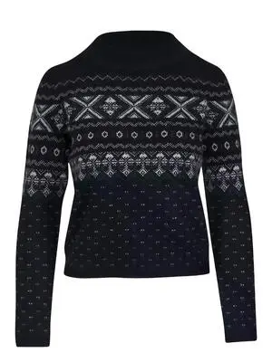 VINCE Fair Isle Crew-Neck Sweater