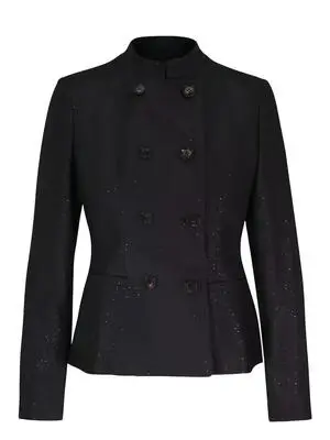 Kiton Double-breasted Jacket - Black