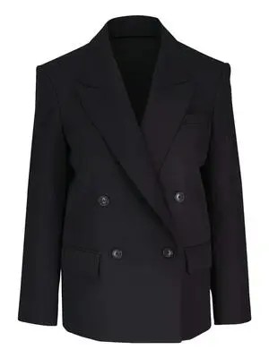 TWP Harper Double-breasted Blazer - Black