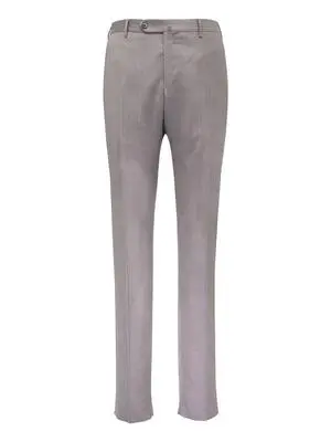 PT TORINO 110s Button-fastening Trousers - Grey