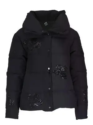 Herno Sequin-embellished Padded Jacket - Black
