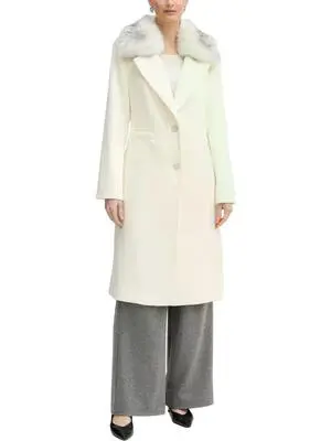 Guess Faux-fur Collar Coat - Neutrals