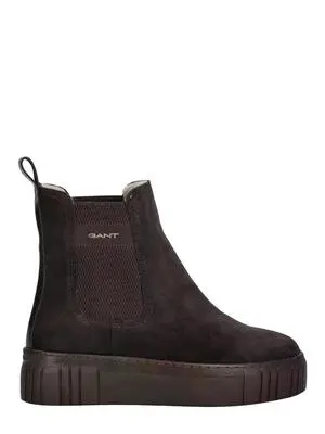 Gant Snowmont Platform Panelled Chelsea Boots - Brown