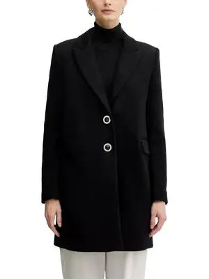 Armani Exchange Single-breasted Coat - Black