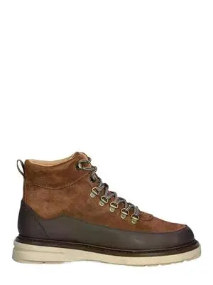 Gant Hillprep Panelled Lace-up Hiking Boots - Brown