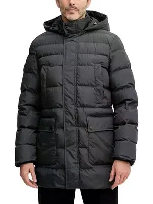 Geox Leitan Hooded Padded Jacket - Grey