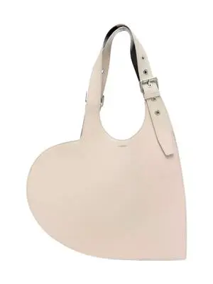 Coperni Buckled Heart Tote Bag Neutrals